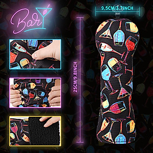 CRAFTSMAN Golf Club Glasses Style Head Cover 3 Pack Golf Club Headcovers for Driver Woods Hybrirds