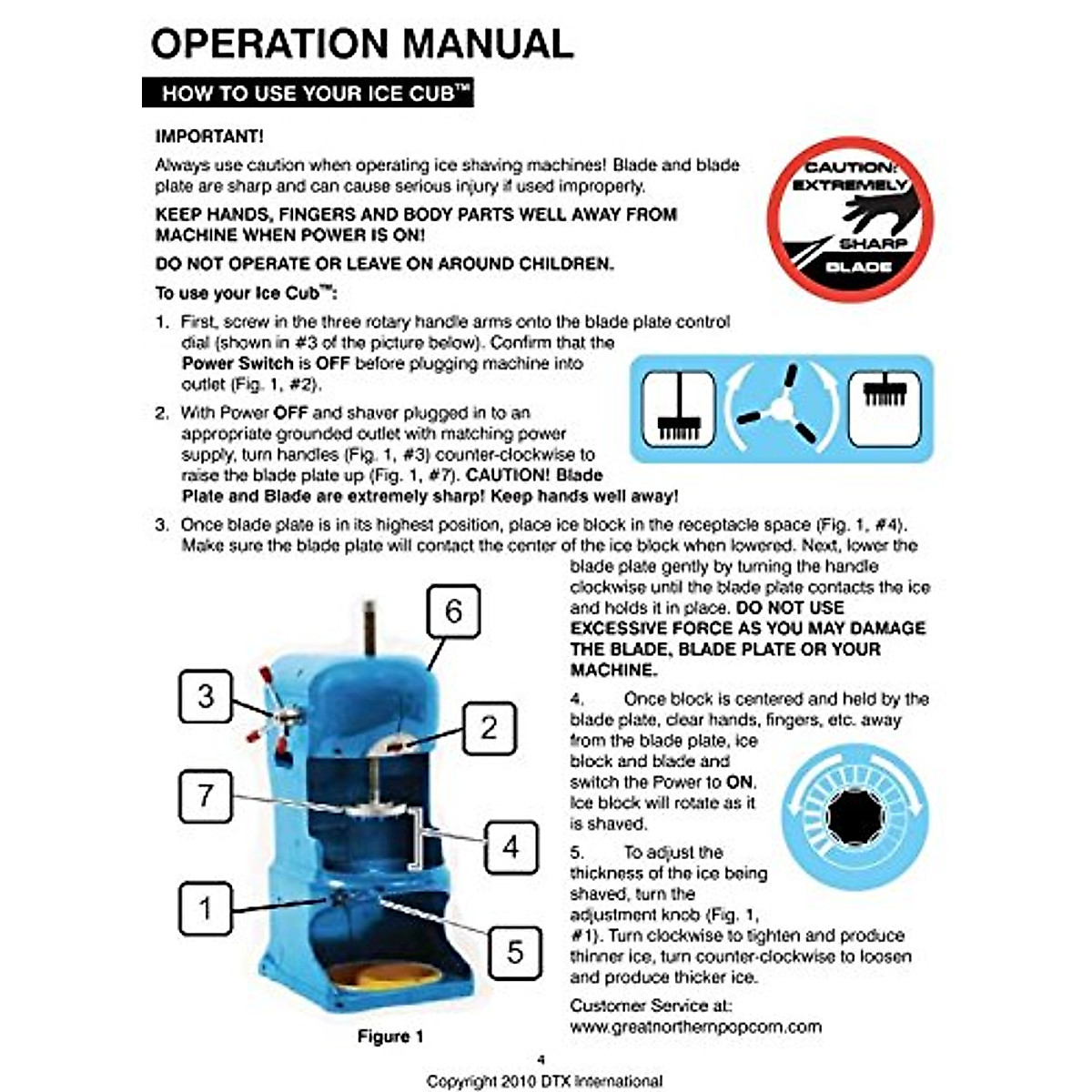 Great Northern Premium Quality Ice Cub Shaved Ice Machine Commercial Ice Shaver