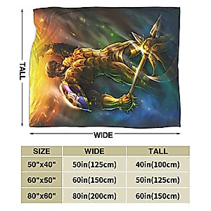 Anime Blanket Unisex Throw Blanket Flannel Blankets for Bedding Couch Sofa Living Room Throws ​All Season 80"x60"