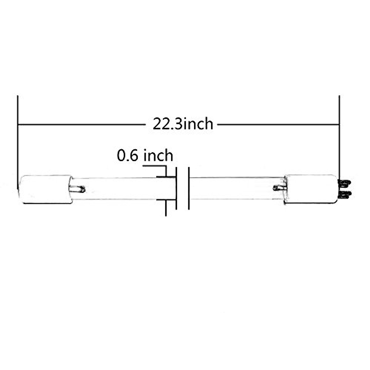 HQUA-OWS-6L 25W UV Tube for 6 GPM System