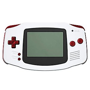 eXtremeRate Scarlet Red Replacement Full Set Buttons for Gameboy Advance GBA - Handheld Game Console NOT Included