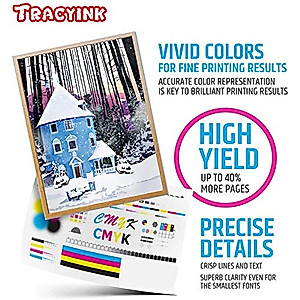 Tracyink Remanufactured Ink Cartridge Replacement for Epson 127 T127 Used for NX530 NX625 WF-3520 WF-3530 WF-3540 WF-7010 WF-7510 WF-7520 545 645 Printer (2 Cyan, 2 Magenta, 2 Yellow) 6 Pack