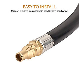 GASLAND RV Propane Hose, 12ft RV Quick Connect Hose for Grill, BBQ Quick Release LP Gas Line for Camp Chef Stove, Pit Boss Burner - 3/8 Female Flare Fitting x 1/4 Full Flow Male Plug