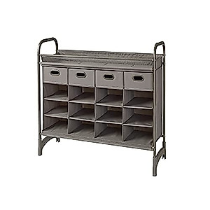 neatfreak 16 Cube Storage Organizer 4-Tier Stackable Shoe Organizer For Closet Organization - Free Standing Cube Shoe Rack With Drawers - 35.2 x 13 x 32.6 in