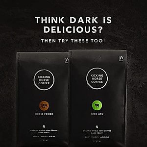 Kicking Horse Coffee, Grizzly Claw, Dark Roast, Whole Bean, 2.2 Pound - Certified Organic, Fairtrade, Kosher Coffee