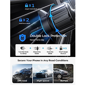 LISEN for MagSafe Car Mount Charger for iPhone 15, Wireless Universal Vent Charger for iPhone Car Accessories Magnetic Phone Holder Mount, Fits iPhone 15 Pro Max Plus Mini 14 13 12