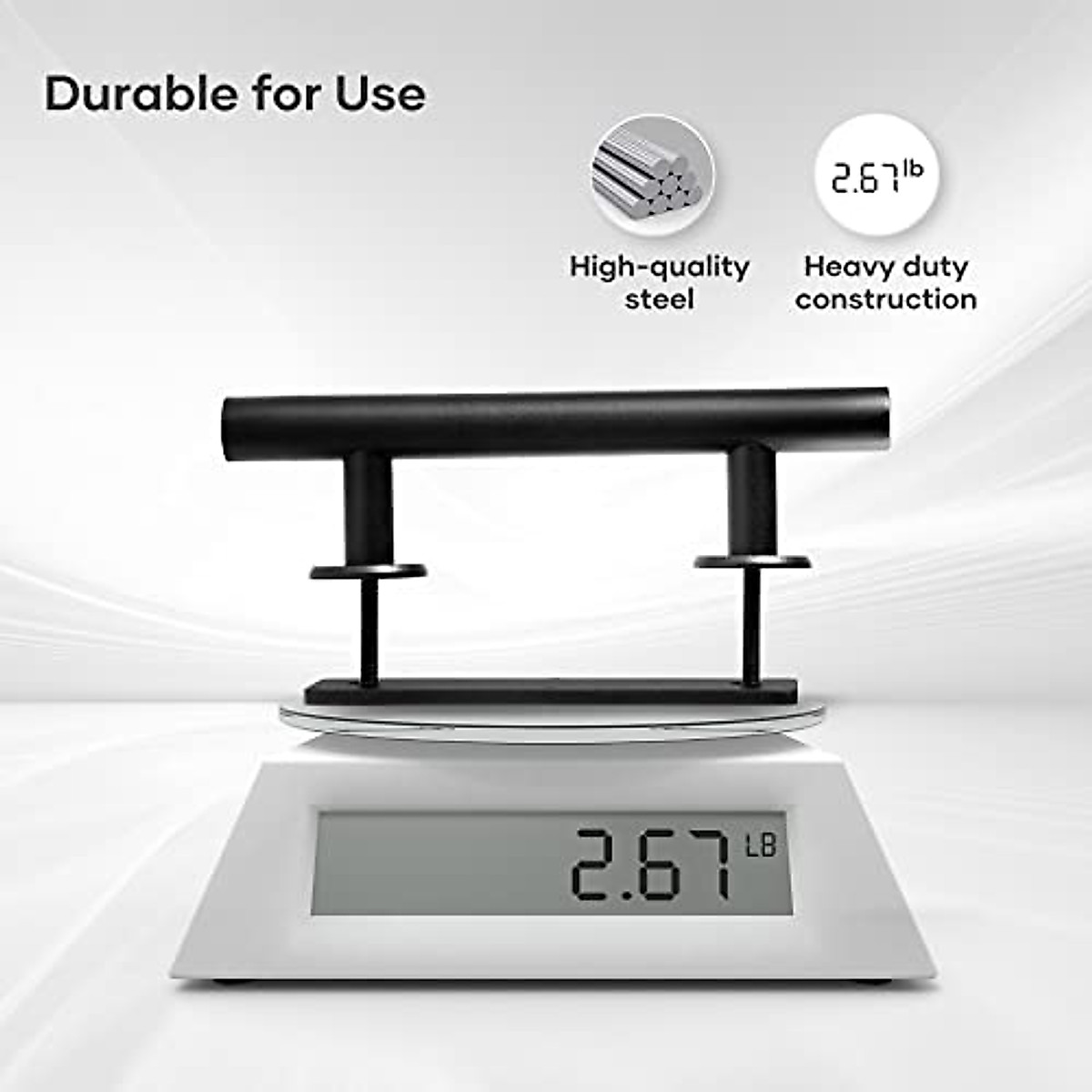 EaseLife 2 Pack 10" Sliding Barn Door Handles and Pulls,Rustic Double Sided Hardware Set,Heavy Duty,Matte Black Powder Coated Finish,Easy Install