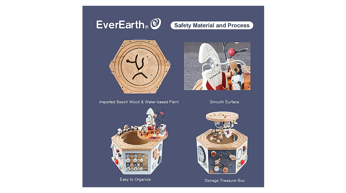 EverEarth Space Activity Cube for Toddlers - Fun & Educational Toy