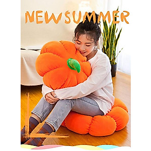 GracesDawn Plush Soft Pumpkin Plush Pillow Pumpkin Decoration Sofa Pillow Soft Pumpkin Gift. Plush Toy, Children’s Gift Orange (40cm[15.7] inch)