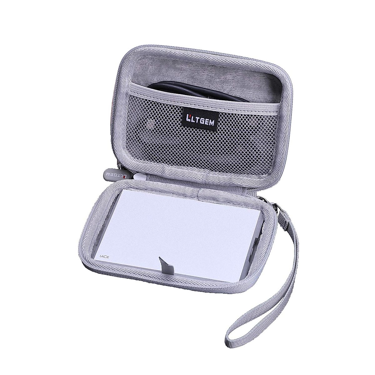 LTGEM EVA Hard Case for LaCie Mobile Drive 1TB 2TB 4TB 5TB External Hard Drive HDD – USB-C USB 3.0, for Mac and PC Computer Desktop Workstation Laptop，