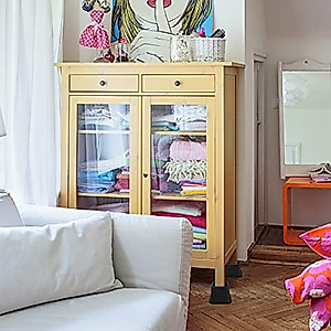 BTSD-home Bed Risers 3 inch Heavy Duty Furniture Risers for Sofa Couch Great for Under Bed Storage Set of 4