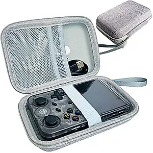 RAWECUD Hard Carrying Case for RG353V Handheld Game Console, RG353V Portable Game Console Storage Case (Only RG353V Case)
