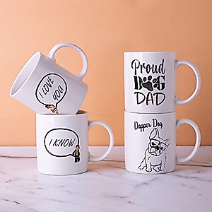 GBHOME Sublimation Mugs Blank, 12 OZ White Ceramic Sublimation Cups, Bulk Mugs for Coffee, Milk, Latte, Hot Cocoa, Set of 6