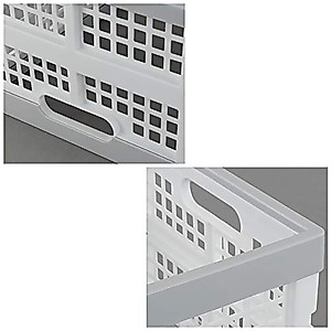 Kiddream Set of 3 Collapsible Storage Bin, 15 Liter Plastic Folding Crates Stackable