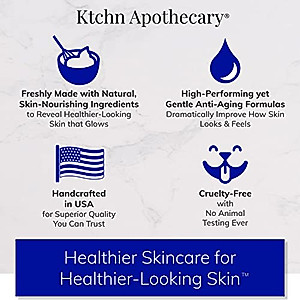 Ktchn Apothecary Hydrating Face Wash, Daily Foaming Facial Cleanser + Makeup Remover, High-Performing yet Gentle Anti Aging Formula, Freshly Made with Natural & Clean Ingredients, Nourishing & Non-Drying, Pack of 2 ($45 Value)