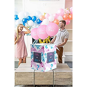 Gender Reveal Balloon Box with 6pcs Latex balloons Funny Idea for Boy Girl Gender Reveal Party Decorations Supplies (Boy or Girl)