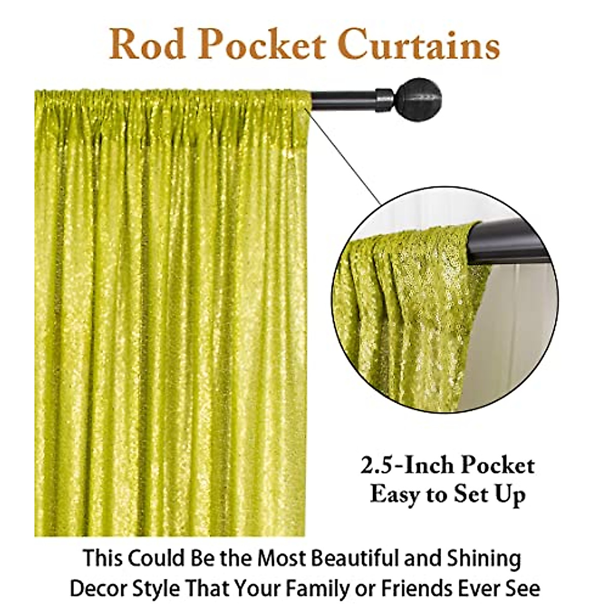 Backdrop Curtain Lime Green 2FTx7FT 2 Pack Sequin Backdrop 60x215cm Sequin Fabric Backdrop Drapes Christmas Backdrop for Photography Lime Green Wall Backdrop Shimmer Wedding Backdrop