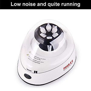 Mini Centrifuge Machine, Four E's Scientific Lab Benchtop Centrifuge 5400rpm, 2000 x g RCF with 2 Interchangeable Rotors for 0.2/0.5/1.5/2mL Tube Capacity