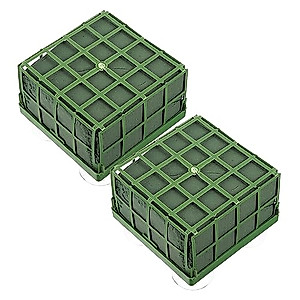 Abaodam 8 Pcs Flower Sucker Large Flower Cage Holder Flower Arrangement Foams Floral Decor Floral Foams Tray Flower Foam Cage Floral Foam Sausage Wedding Décor Sticker Flowers Plastic