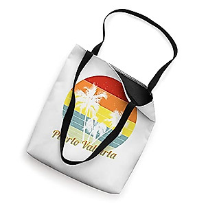 Puerto Vallarta Retro Tropical Palm Trees Vacation Tote Bag