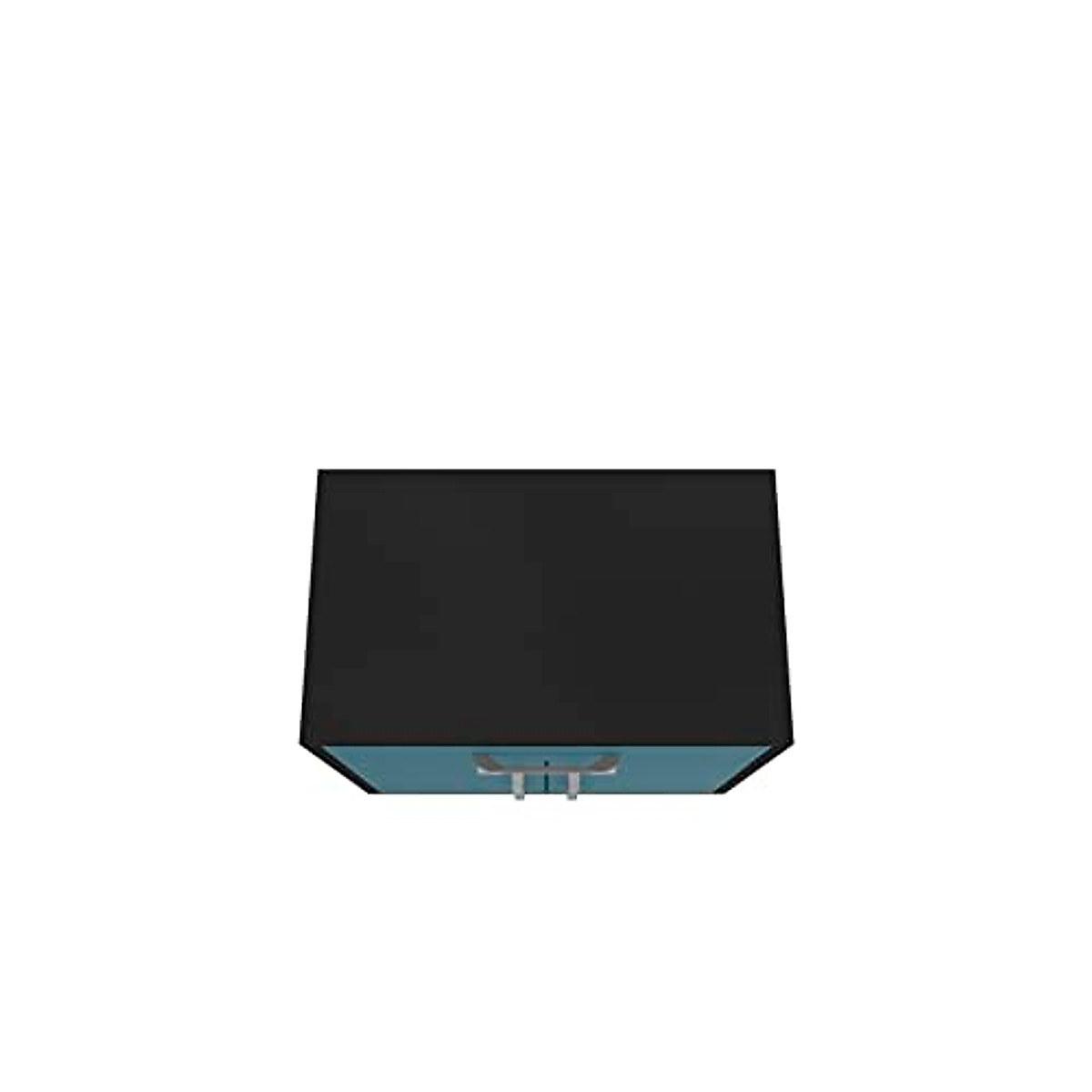 Manhattan Comfort Eiffel Garage Work Station Set of 3 Matte Black and Aqua Blue