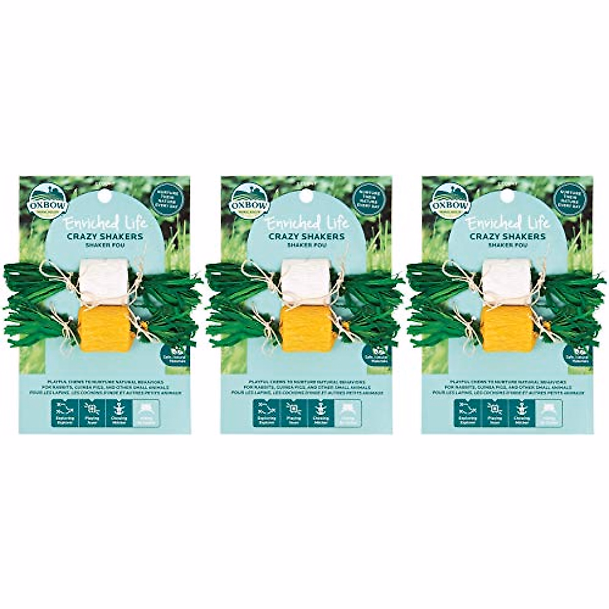 Oxbow Animal Health 6 Pack of Crazy Shakers Small Animal Chew Toys