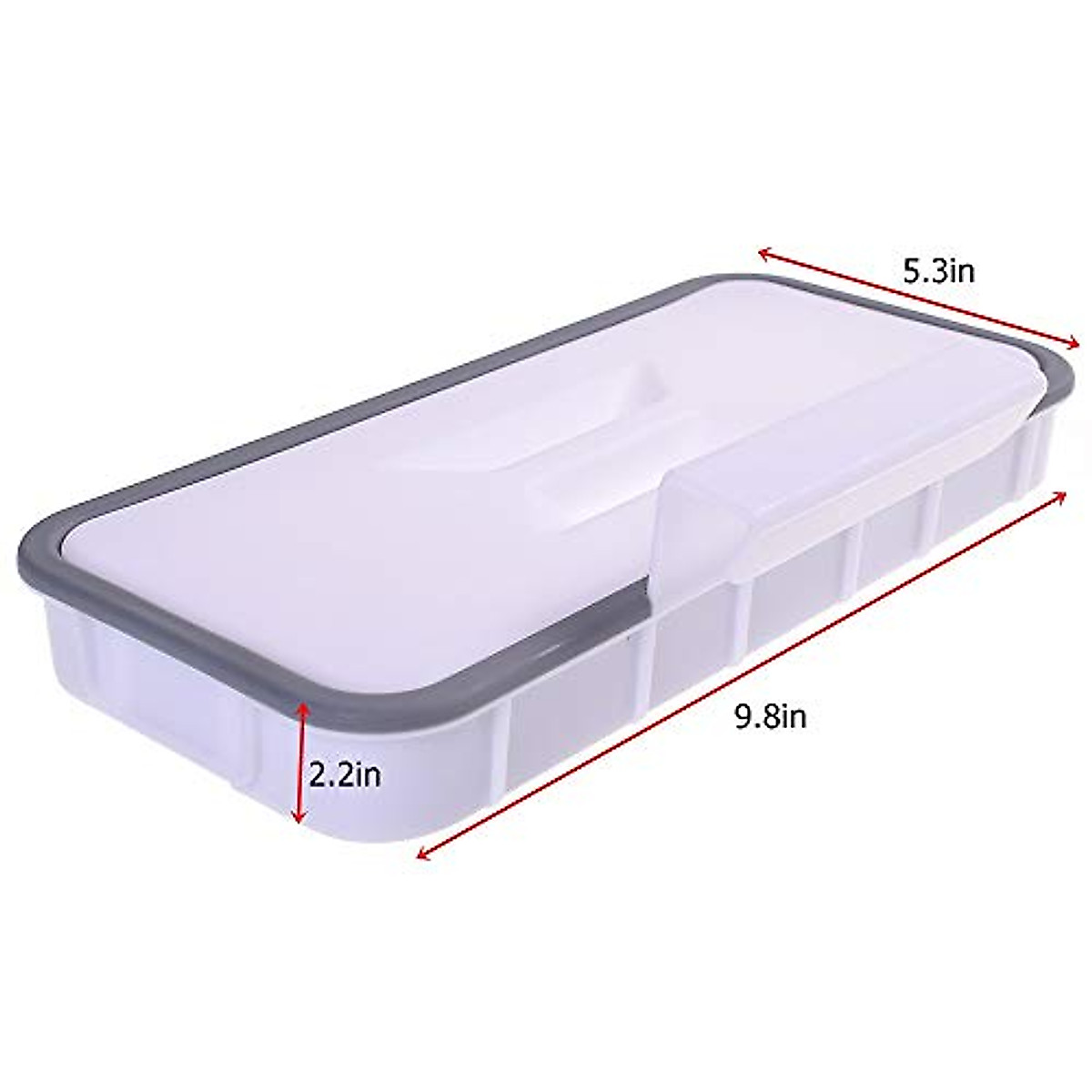 LARATH Plastic Hanging Trash Bag Holder Small Cabinet Kitchen Cupboard Door Garbage Storage Rack Can with Lid,1 Pcs