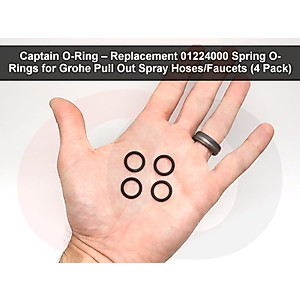 Captain O-Ring – Replacement 01224000 Spring O-Rings for Grohe Pull Out Spray Hoses/Faucets (4 Pack)