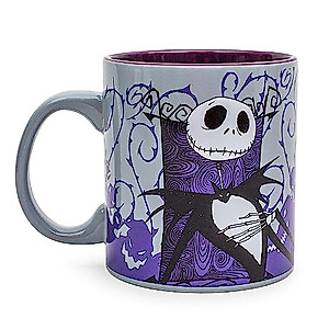 Silver Buffalo Disney Nightmare Before Christmas Jack Skellington Ceramic Mug, 20 Ounces