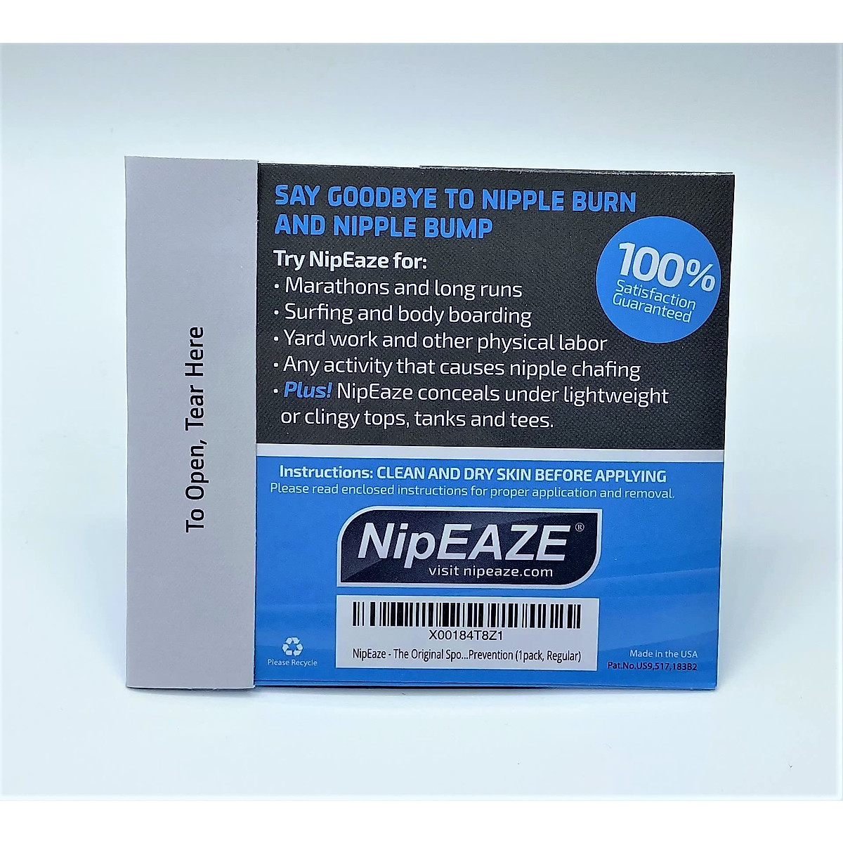 NipEaze - The Original Sports Nipple Cover - Nipple Chafing Prevention (Regular - 15pairs)