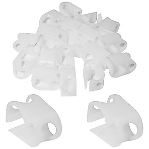Uenhoy 20 Pcs Plastic Tubing Clamps, Small Hose Shut Off Clamps for 1/8" - 1/4" Tube O.D., Water Flow Control Hose Clip Laboratory Pinch Valve