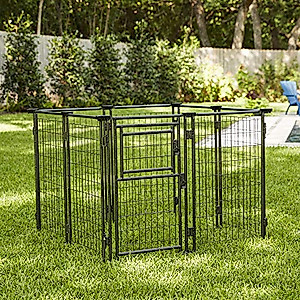 TWO by TWO Haven Expandable Kennel, Black, Medium