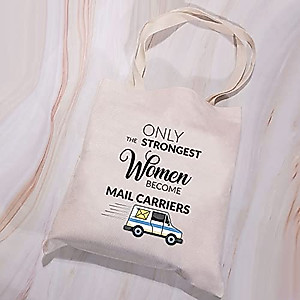 VAMSII Mail Carrier Tote Bag Mail Lady Gifts Shoulder Bag Postal Worker Gifts Mailman Gifts for Women Post Office Gifts (Tote Bag)