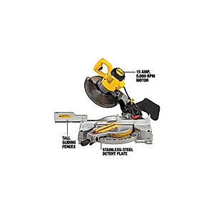 DEWALT Miter Saw, Single Bevel, Compound, 10-Inch, 15-Amp (DWS713)