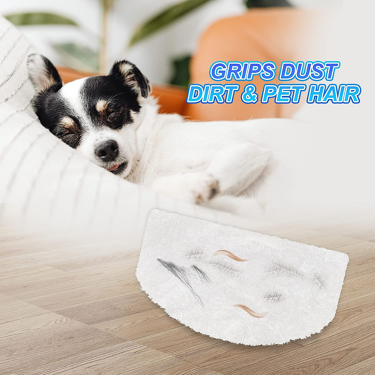 Steam Mop Replacement Pads Compatible with Bissell Powerfresh Steam Mop Pads for Bissell 1940 1806 1544 1440 2075 2685 Series Mops Resuable Floor Steamer Mop Pad Refills for Dry & Wet Cleaning, 8 Pack