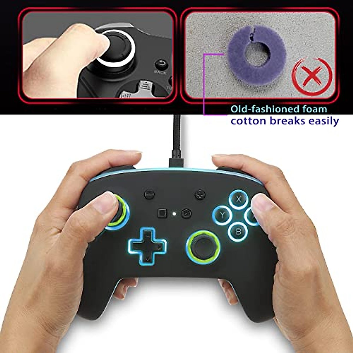Murciful Aim Assist Target Motion Control Precision Rings for PS5, PS4, Xbox Series X/S, Xbox One, Xbox 360, Switch Pro Controller