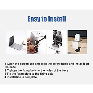Hidyliu Desk Partition Clamp 2 Pack Partition Desk Mount Office Partition Clip, Office Partition Privacy Screen for Students Call Centers Offices Libraries Classrooms(silver)
