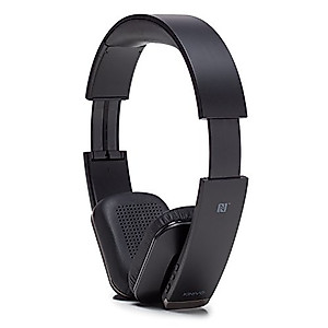 Kinivo URBN Premium Bluetooth Wireless Headphones - NFC Pairing, Powerful AptX HD Sound, Wireless Audio Streaming and Hands-Free Calling for Devices Like iPads, iPhones, Android (Midnight Black)