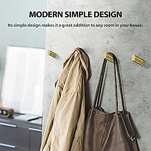 Wall-Hooks, Wall-Hooks-for-Hanging, Durable-Metal-Wall-Hook for Wall Mirror, Coat-Hooks-Wall-Mounted,Single-Hat-Rack, Heavy Duty Hat Hooks Entryway Wall Hanger for Hanging Towels, Clothes, Bags-2 Pack