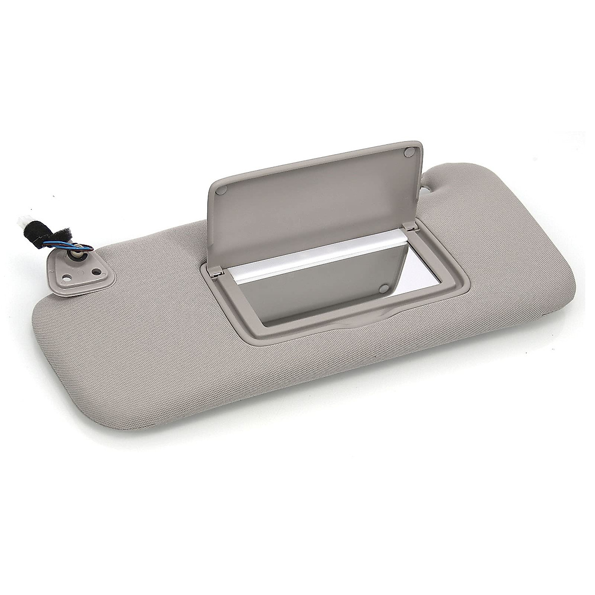 Nakuuly Left Driver Side Sun Visor with Light Compatible with 2009 2010 2011 2012 2013 2014 Nissan Murano Gray Sunvisor Replaces # 96401-1AA1B