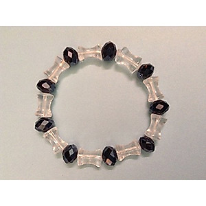 Crystal clear plastic beaded style bracelet 7"Adjustable each bracelets $6.99