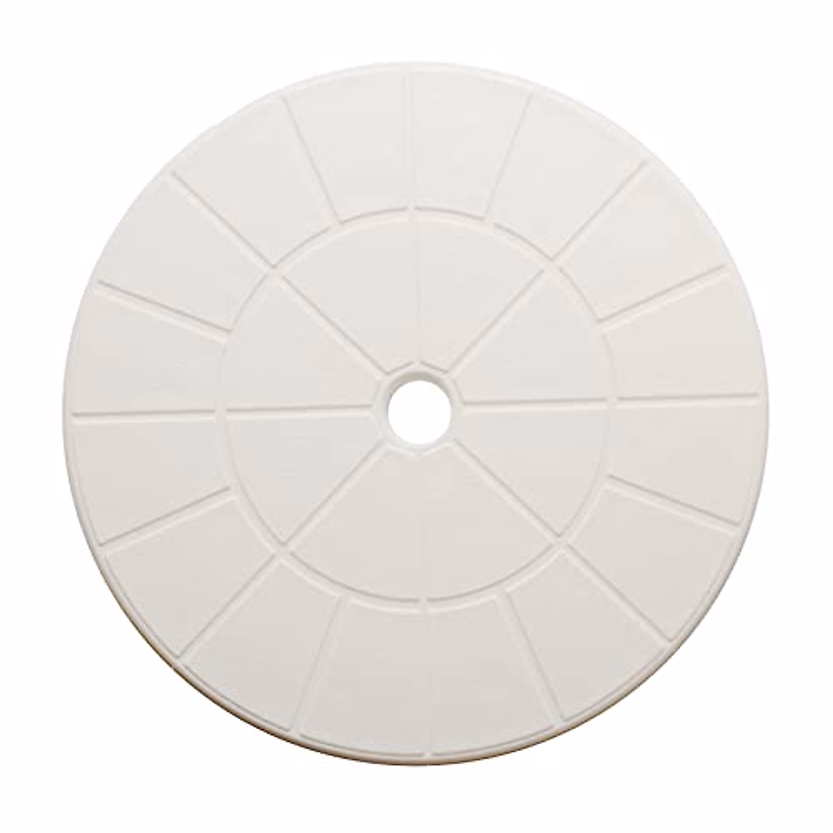 JSP Manufacturing Swimming Pool Skimmer Cover Debris Canister Deck Lid 9 1/8" Inch Skimmer Valve Replacement Lid (White)