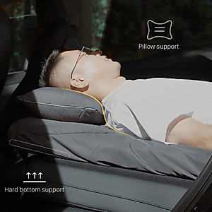 Zenosyne Car Mattress for Tesla Model Y, Car Bed Mattress, Car Camping Mattress, Car Sleeping Pad for Tesla Model Y, CertiPUR Memory Foam with Free Sheet and Pillows