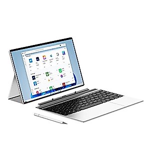 2 in 1 Laptop Computer, Intel J4125 Processor Windows 11 Touchscreen 12.3" HD Display with Detachable Keyboard 12GB RAM, 256GB SSD Storage, Type-C, TF Card, Use for Business, Study and Entertainment