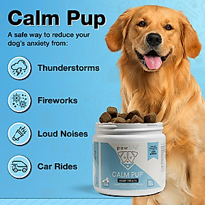 pawlife Hemp Dog Calming Chews - Anxiety Relief Treats, 60 Calming Treats for Dogs, Organic Calm Pup Dog Anxiety Relief, Calming Care for Dogs (Duck Flavor)