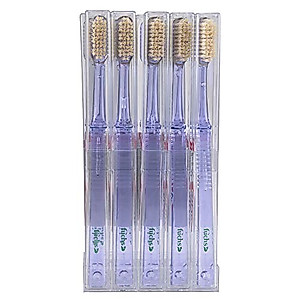 FUCHS Adult Natural Duo Plus Toothbrush, 10 Count