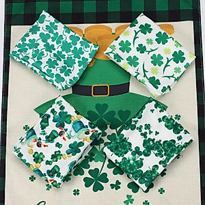 Twinfree 4 pcs St. Patrick's Day Headbands for Women Cute Love Green Shamrock Hair Bands Non Slip Hairbands Accessories for St. Patrick's Day