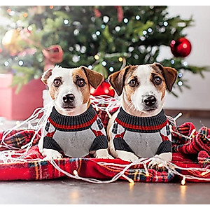 D4Dream Dog Sweaters for Small Dogs,Turtleneck Dog Sweater,Warm Dog Winter Coats for Cold Weather,Medium Size Pet Holiday Clothes for Dogs