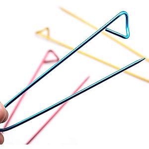 Fairycece 12pcs Aluminum Yarn Stitch Holders for Knitting Notions Or Crochet