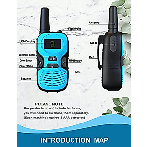 4Pcs Walkie Talkies for Kids Toys: Outdoor Toys for 3 4 5 6 7 8 9 10 11 12 Year Old Boys Girls Walkie Talkie Birthday Gifts - Long Range Camping Backyard Wakie-Talkies Party Favors Walky Talky